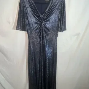 Tahari | Dresses | Tahari Formal Front Twist Sequin Type Material Dress ...
